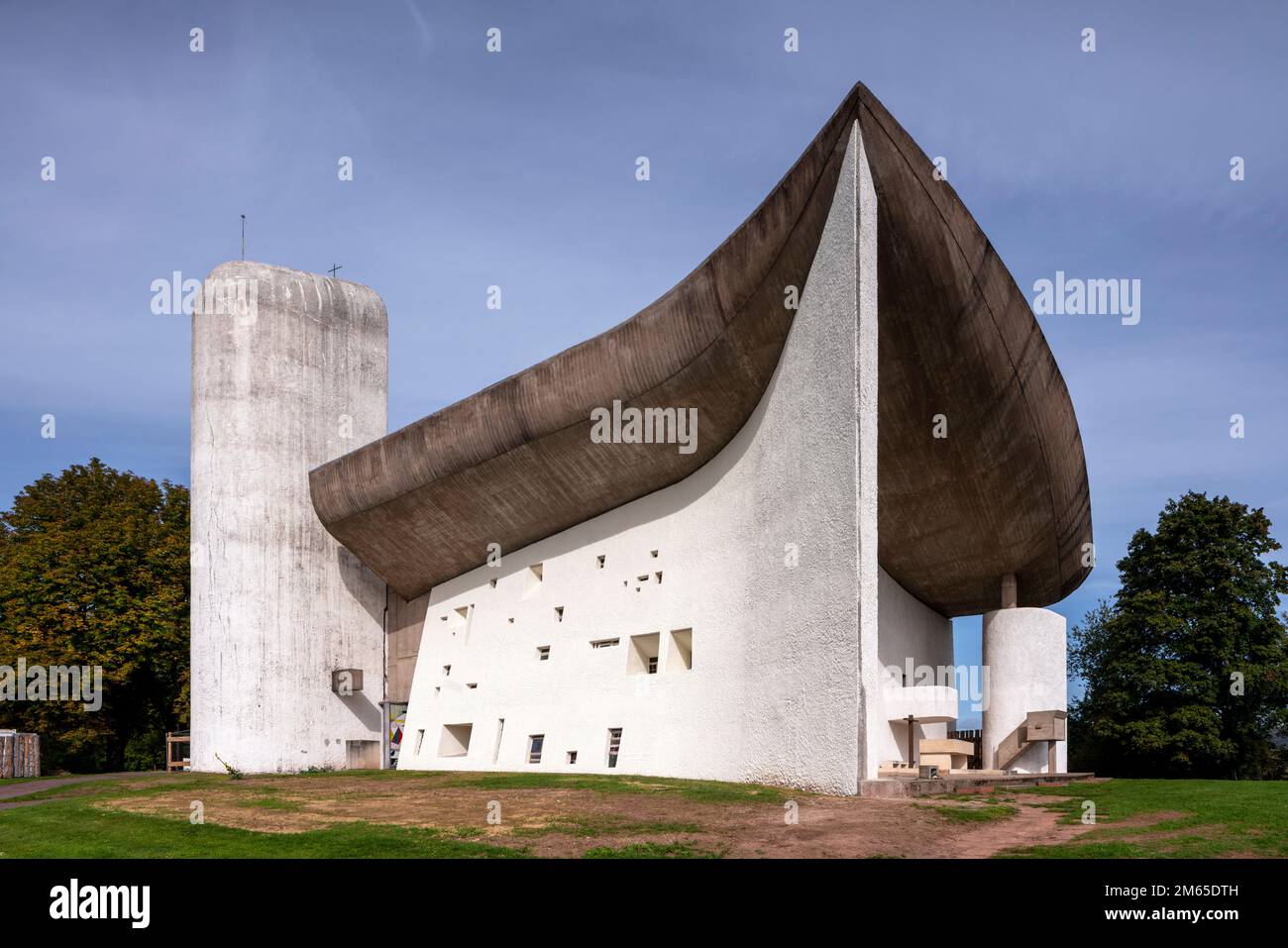 Ronchamp, Chapelle notre-Dame-du-Haut de Ronchamp, 1950-1955 von le ...