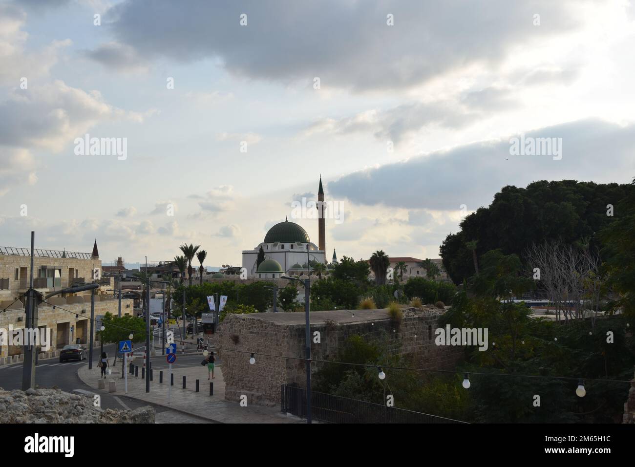 Mosquée Al-Jazzar - ville Crusader Akko en Israël Photo Stock - Alamy