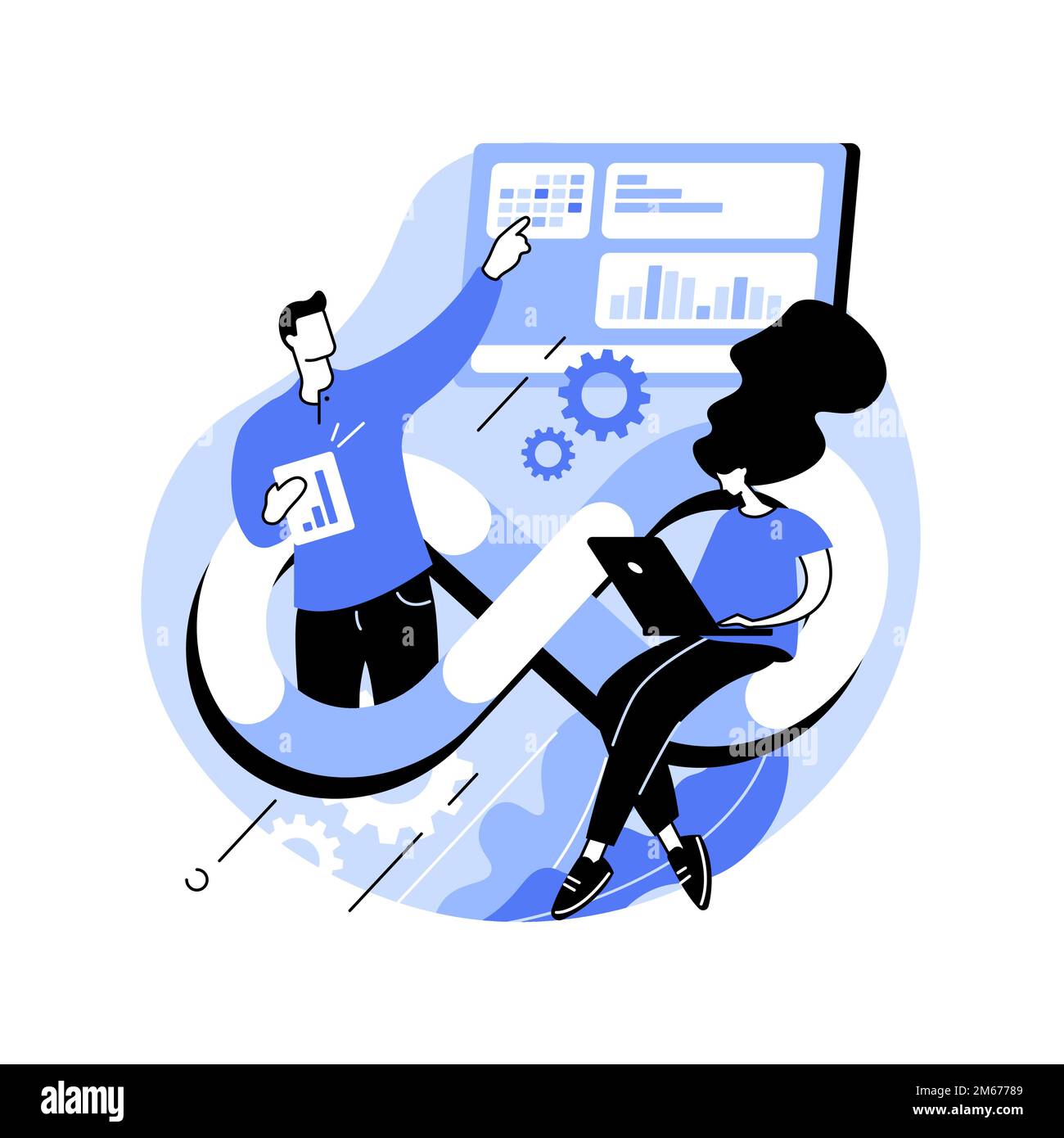 Role model cartoon Banque d'images vectorielles - Alamy