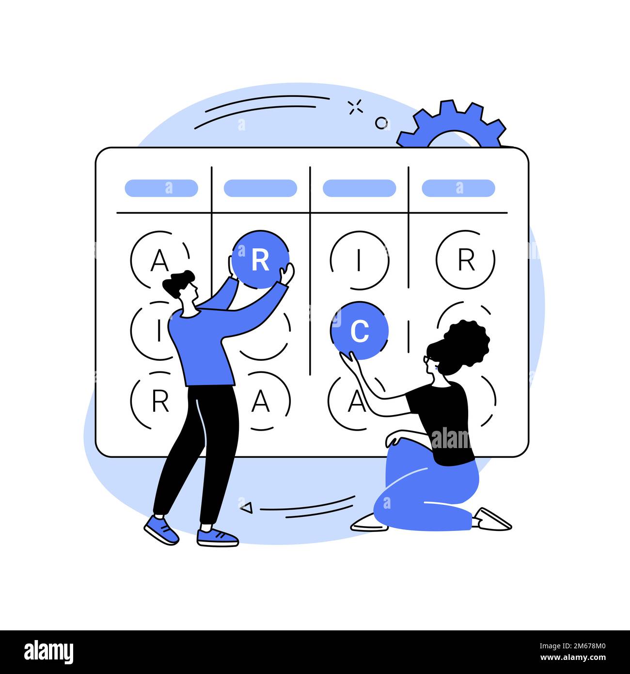 Illustration du vecteur de concept abstrait de matrice RACI. Matrice d ... Illustration du vecteur de concept abstrait de matrice RACI. Matrice d ...