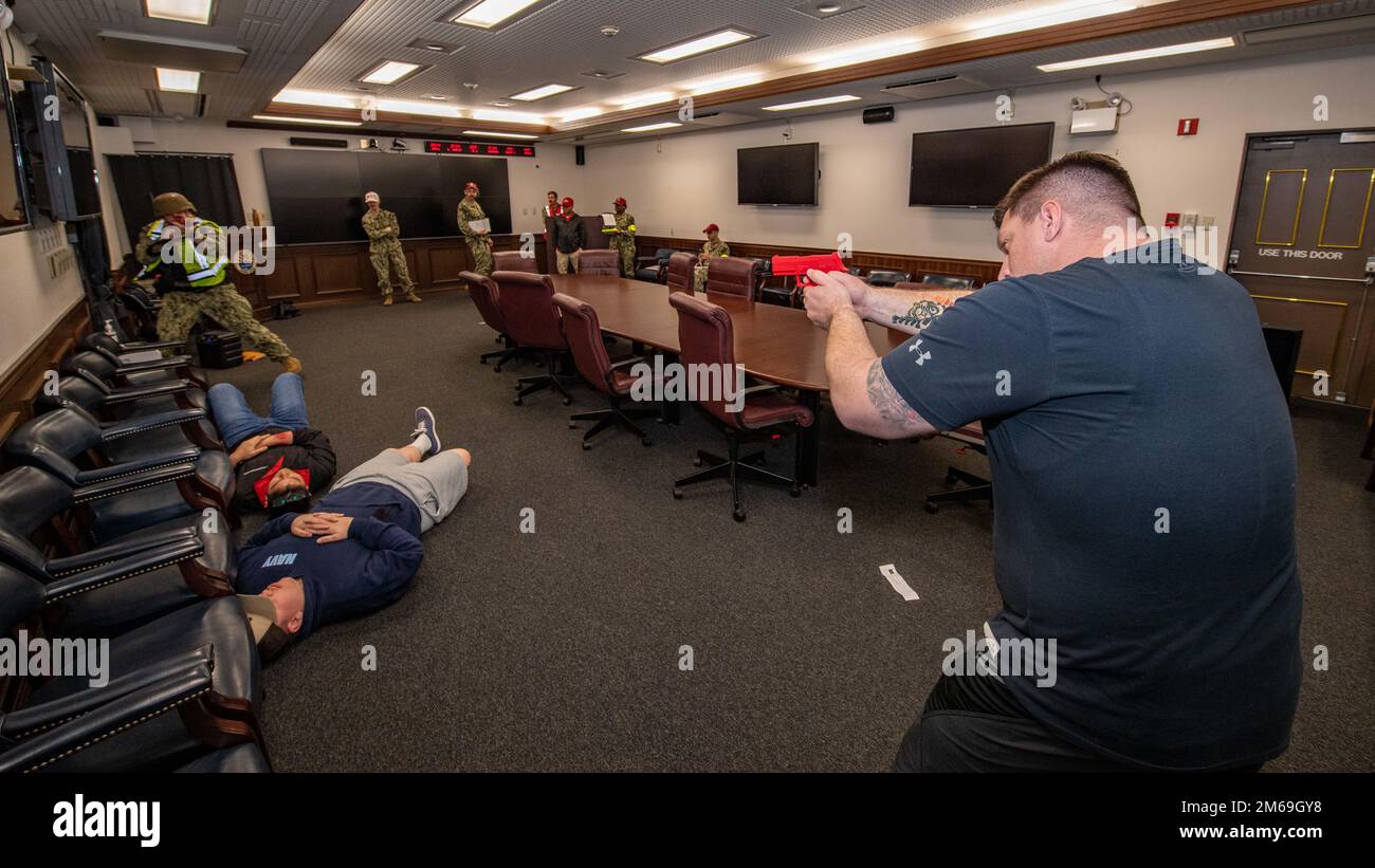 Chef maître d’armes Danny Royer, affecté au commandant, activités de la ...