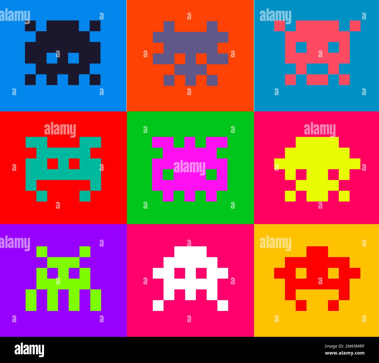 8bit illustration Banque d'images vectorielles - Alamy