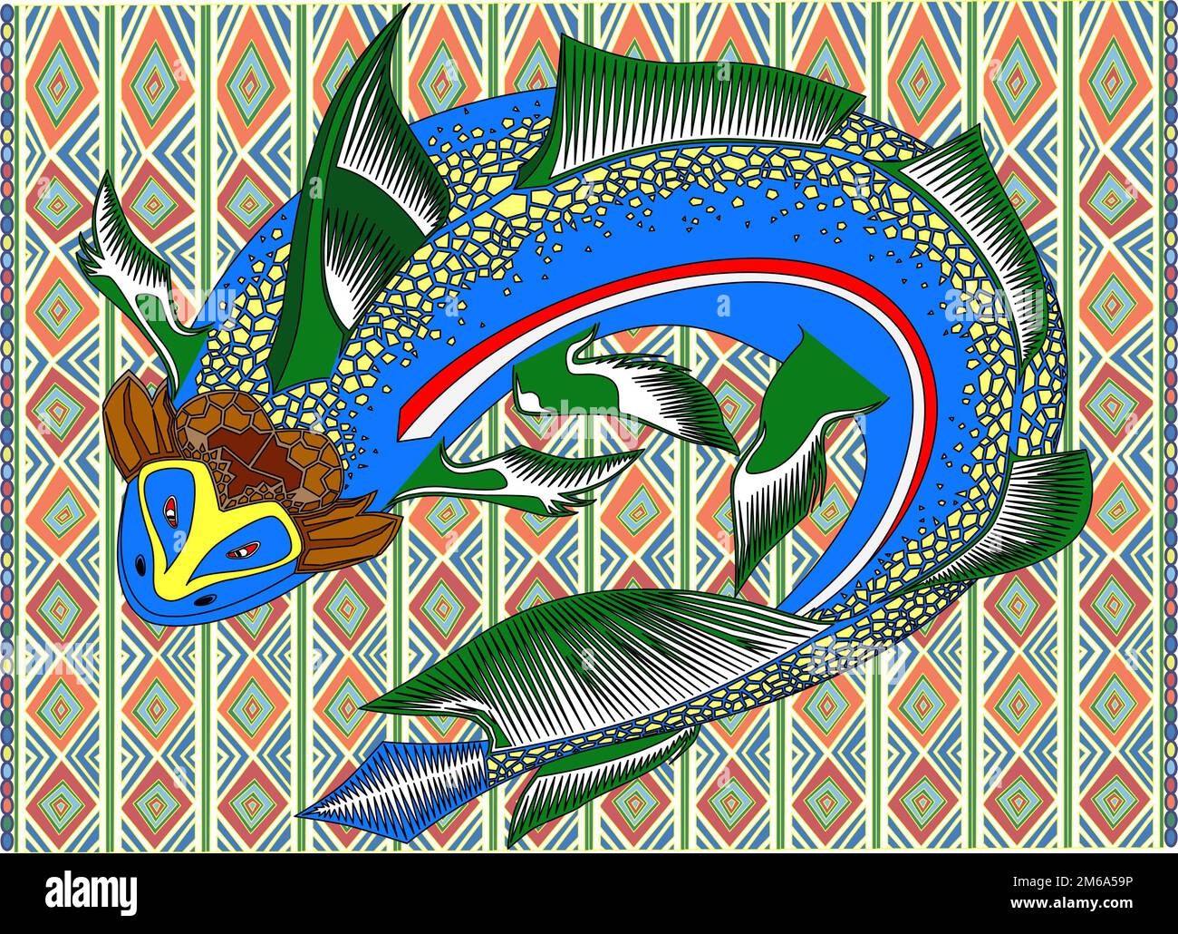 Poisson de mer rouge grand queue Banque de photographies et d’images à ...