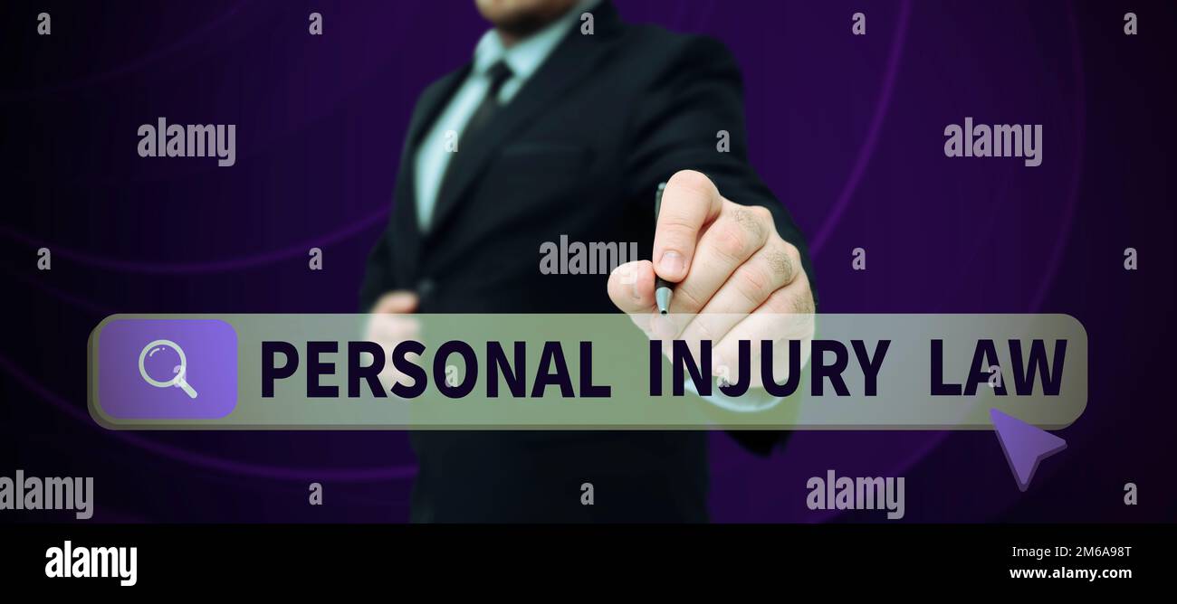 Légende présentant la loi sur les blessures corporelles. Concept ...