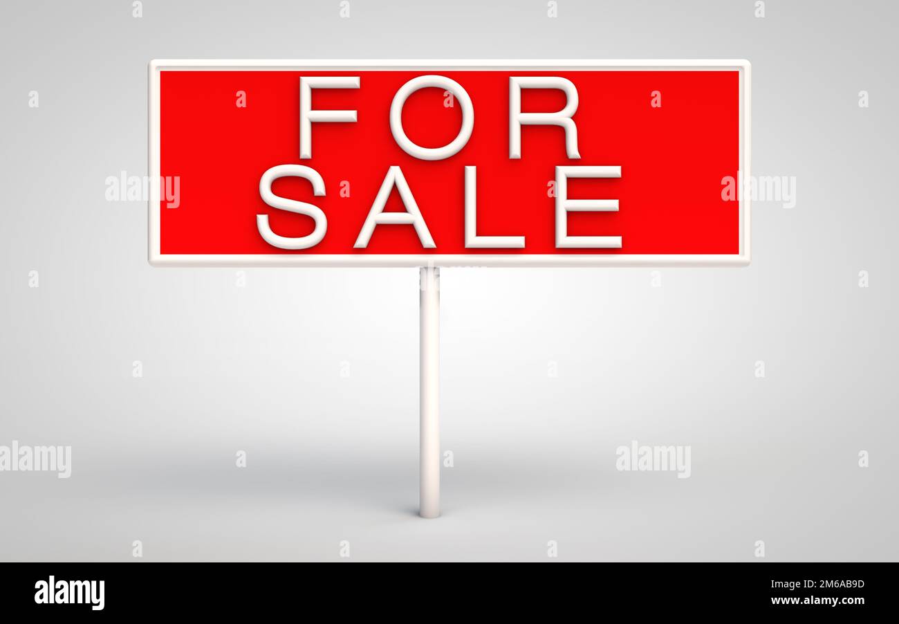 Signalisation de signe de vente rouge Banque de photographies et d ...