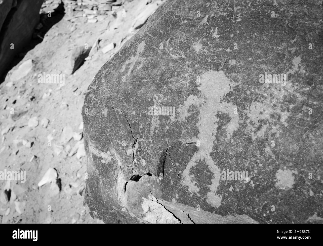 Art rupestre à Split Level Ruin. Remballage à Grand Gulch et ...