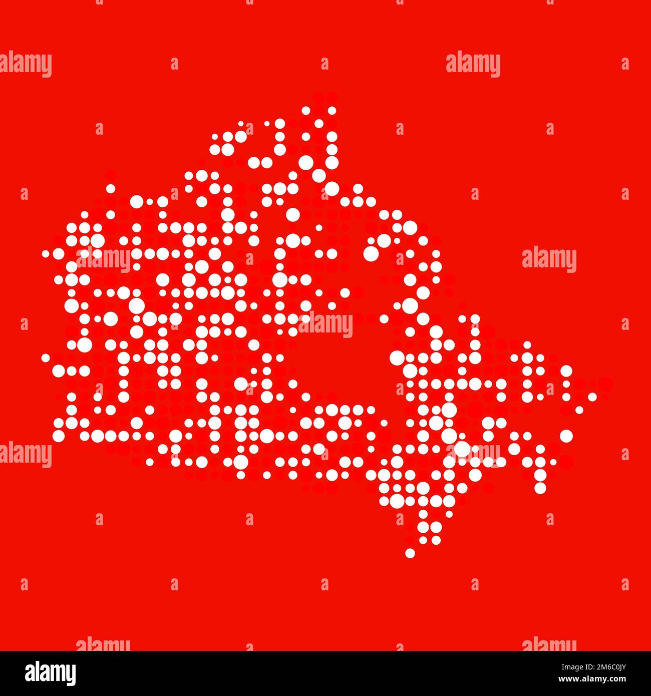 Canada map silhouette Banque d'images vectorielles - Alamy