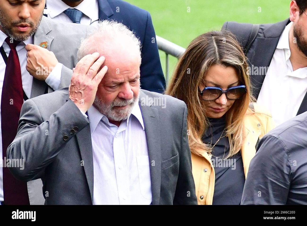 SANTOS, SP - JANVIER 3: Le président brésilien Luiz Inacio Lula da ...