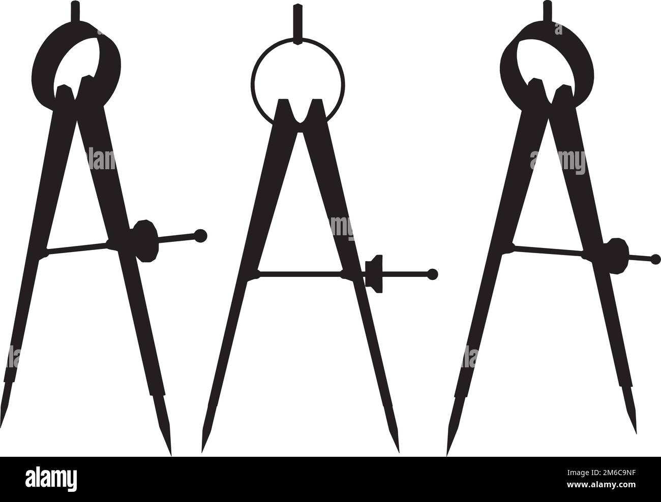 Diviseurs de compas Banque d'images vectorielles - Alamy