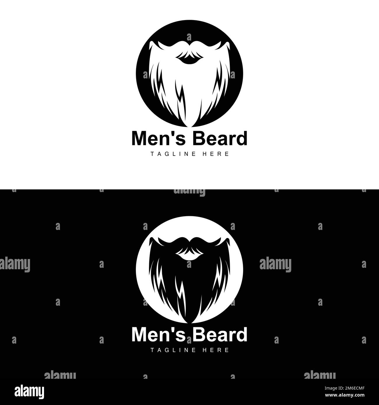 Logo barbe, Barbershop Vector, Design for Male Appearance, Barber, Hair ...