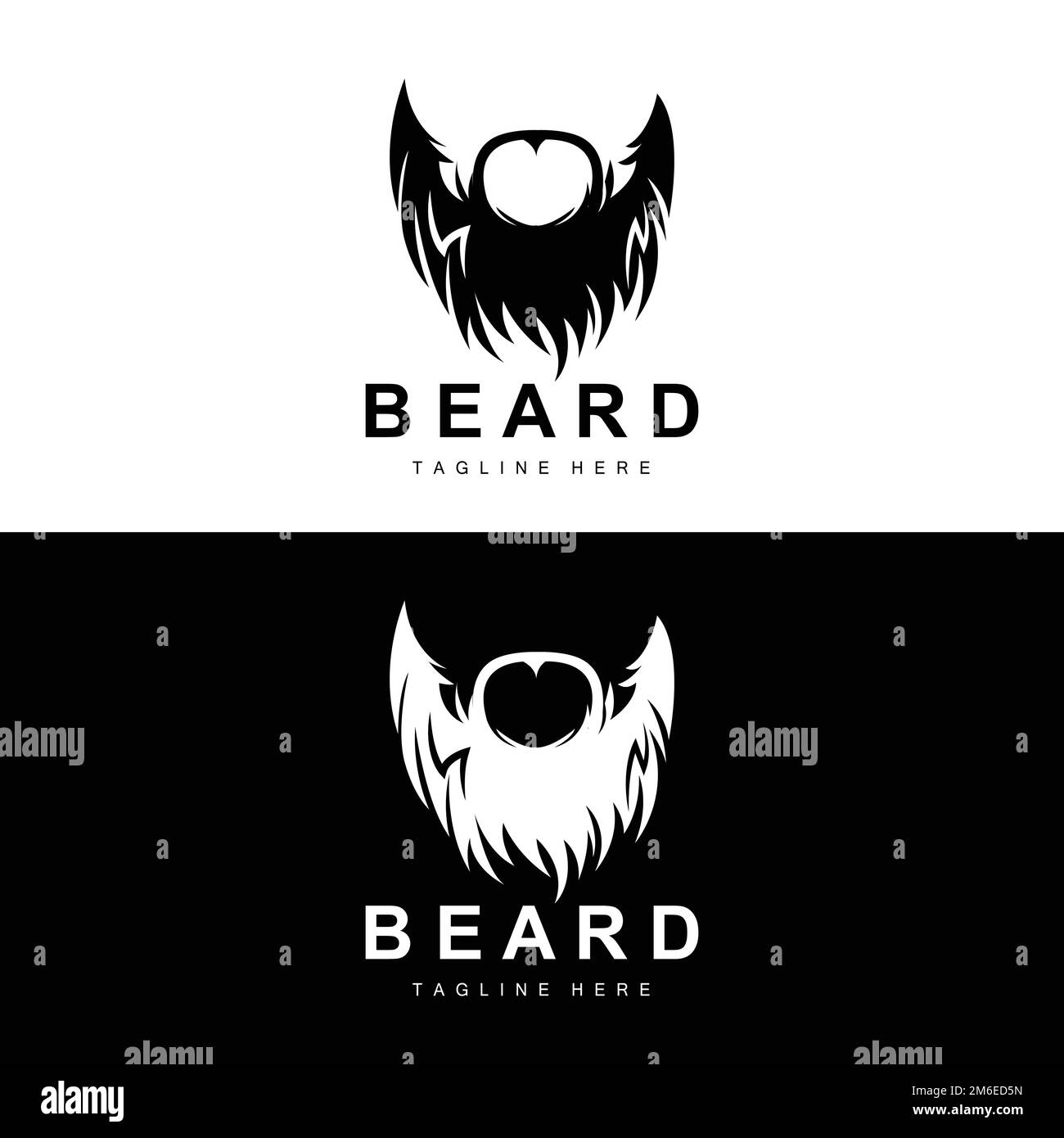 Logo barbe, Barbershop Vector, Design for Male Appearance, Barber, Hair ...