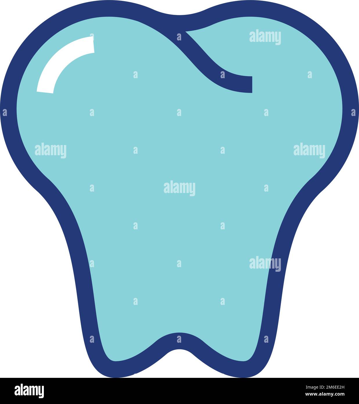 Icône de dent. Logo de la clinique dentaire. Colorer le symbole des ...