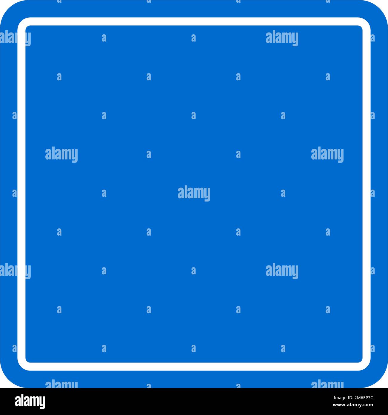 Panneau de signalisation vierge Banque d'images vectorielles - Alamy