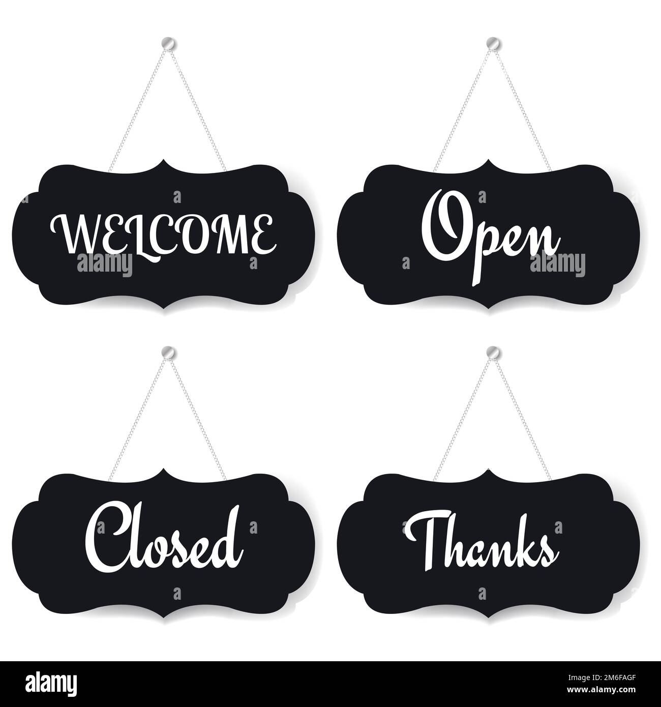 Signs set Banque de photographies et d’images à haute résolution - Alamy