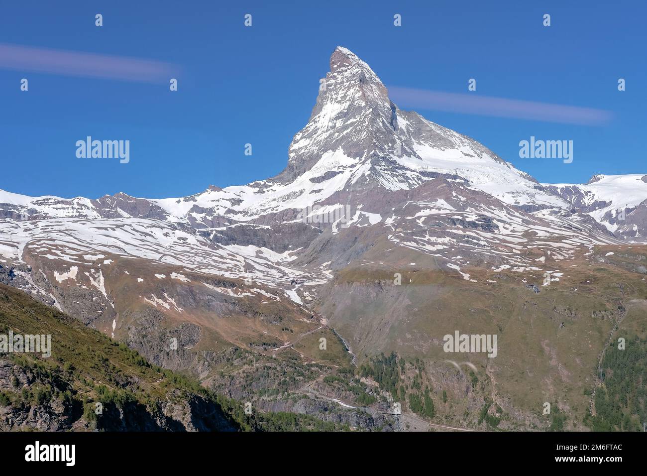 Le Mighty et beau Matterhorn, la célèbre et emblématique montagne ...