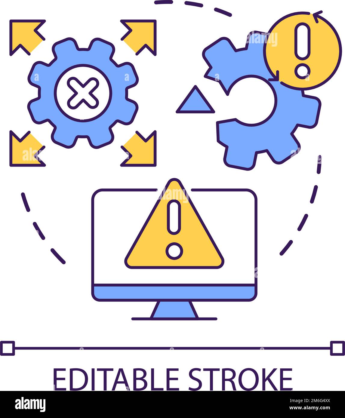 System breakdown Banque d'images détourées - Alamy