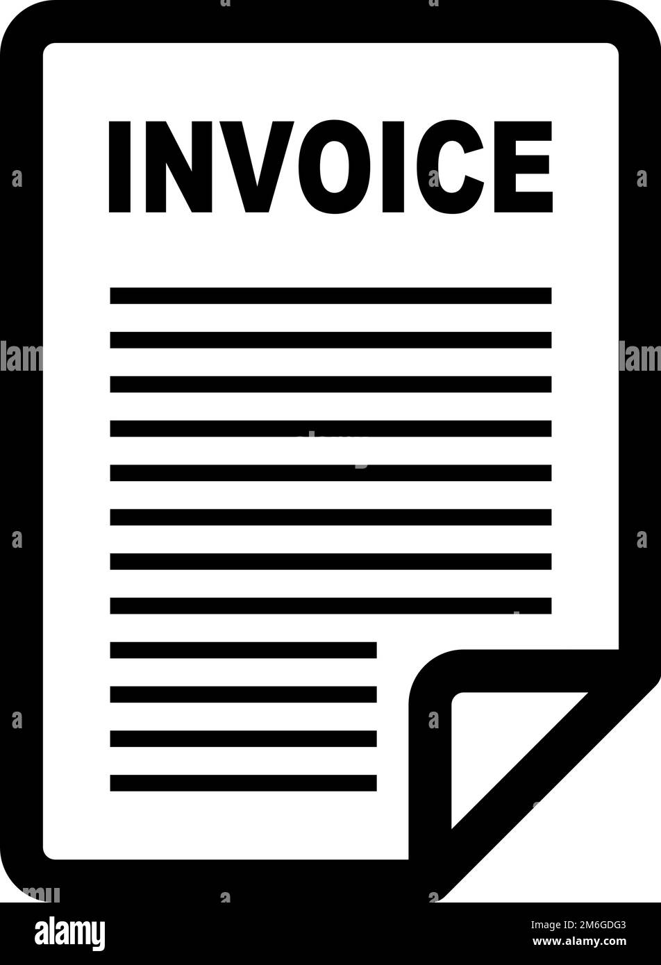 Invoice icon Banque de photographies et d’images à haute résolution - Alamy