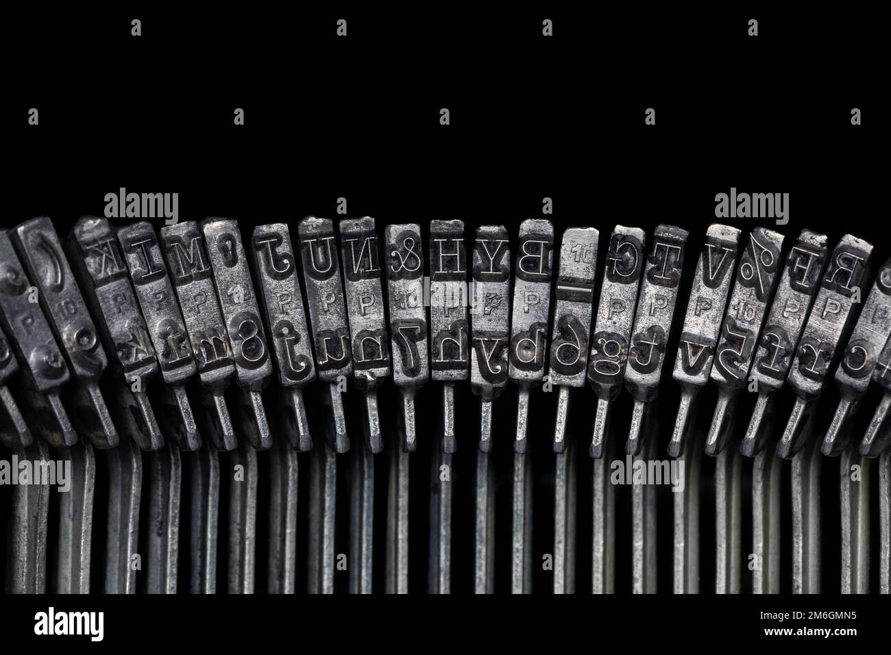 Anciennes lettres de machine à écrire vintage. Journalisme, presse ...