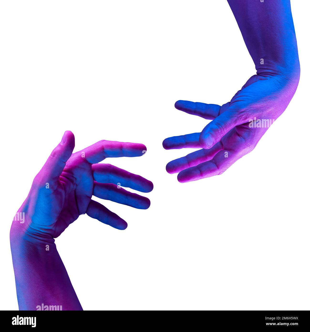 Couleurs néon bleu rose violet Banque de photographies et d’images à ...