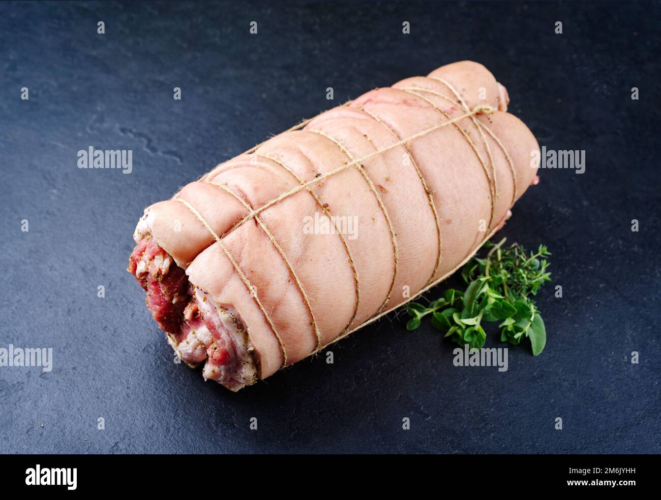 Viande de porc traditionnelle philippine, brute, le lechon kawali ...