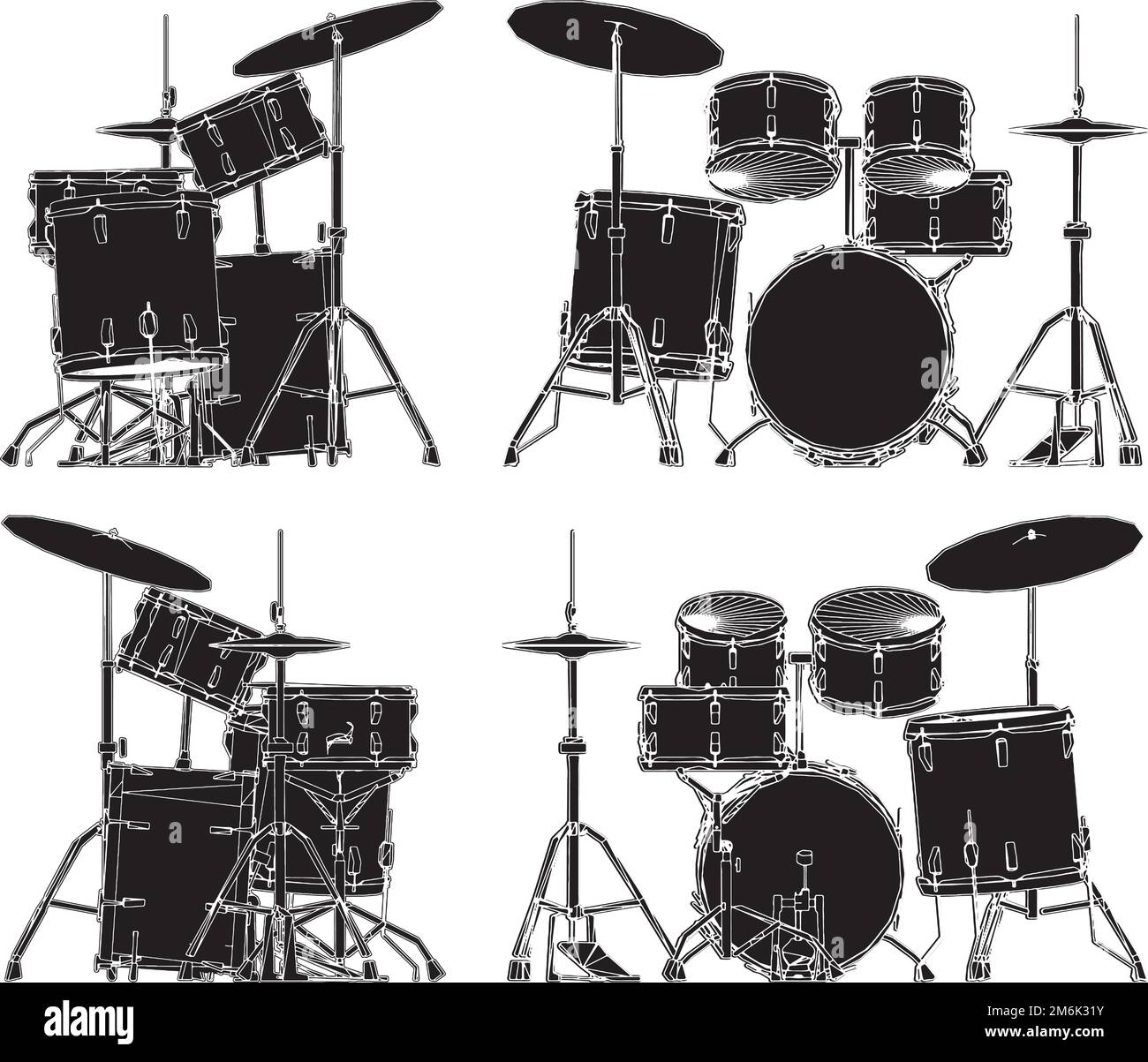 Tam tam drum Banque d'images vectorielles - Alamy