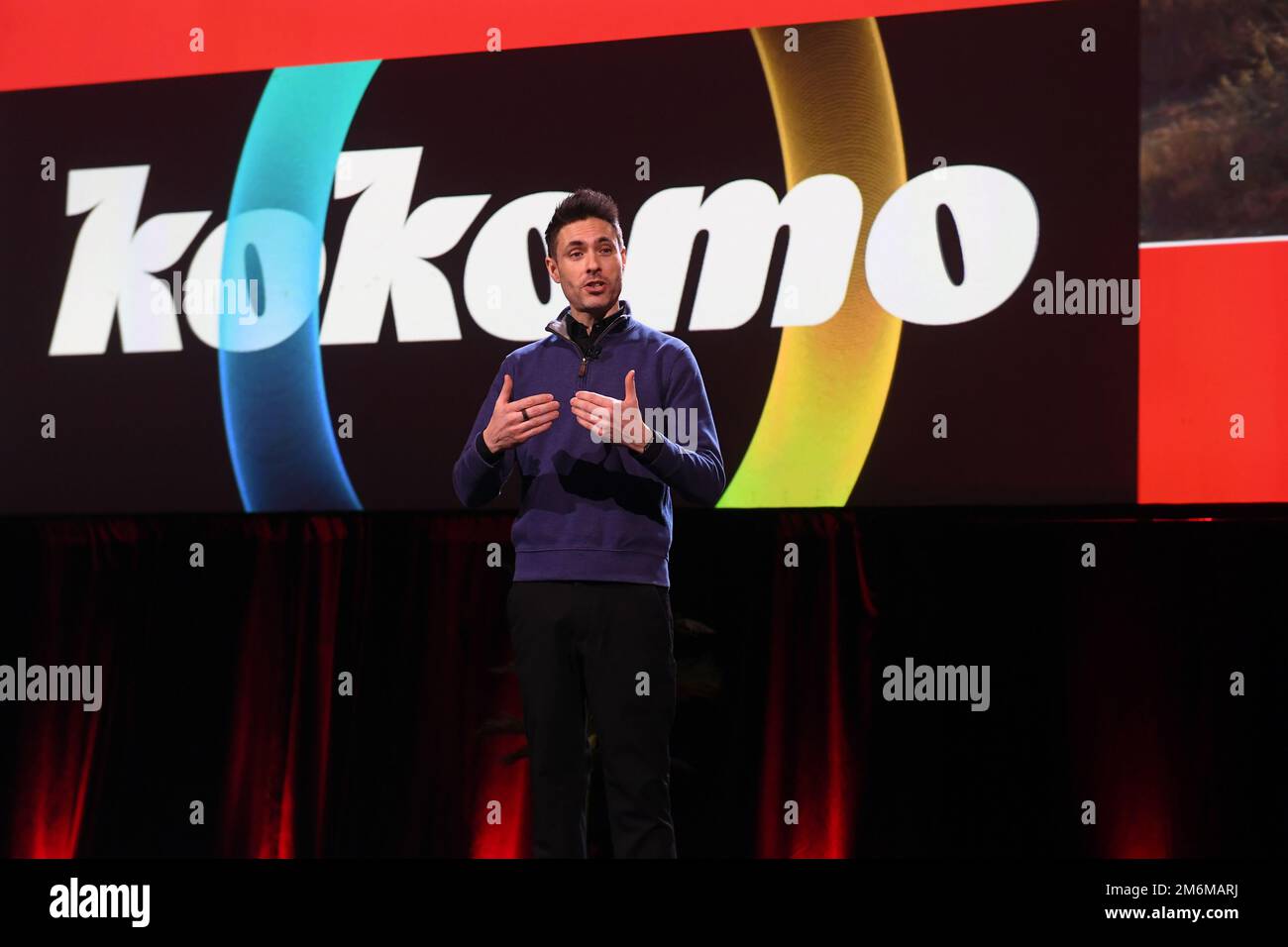 Le co-créateur de Kokomo Canon, Etats-Unis Jon Lorentz parle lors de la ...