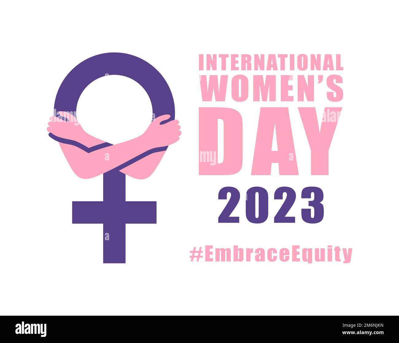 Affiche de concept de la journée internationale des femmes. Adoptez l ...