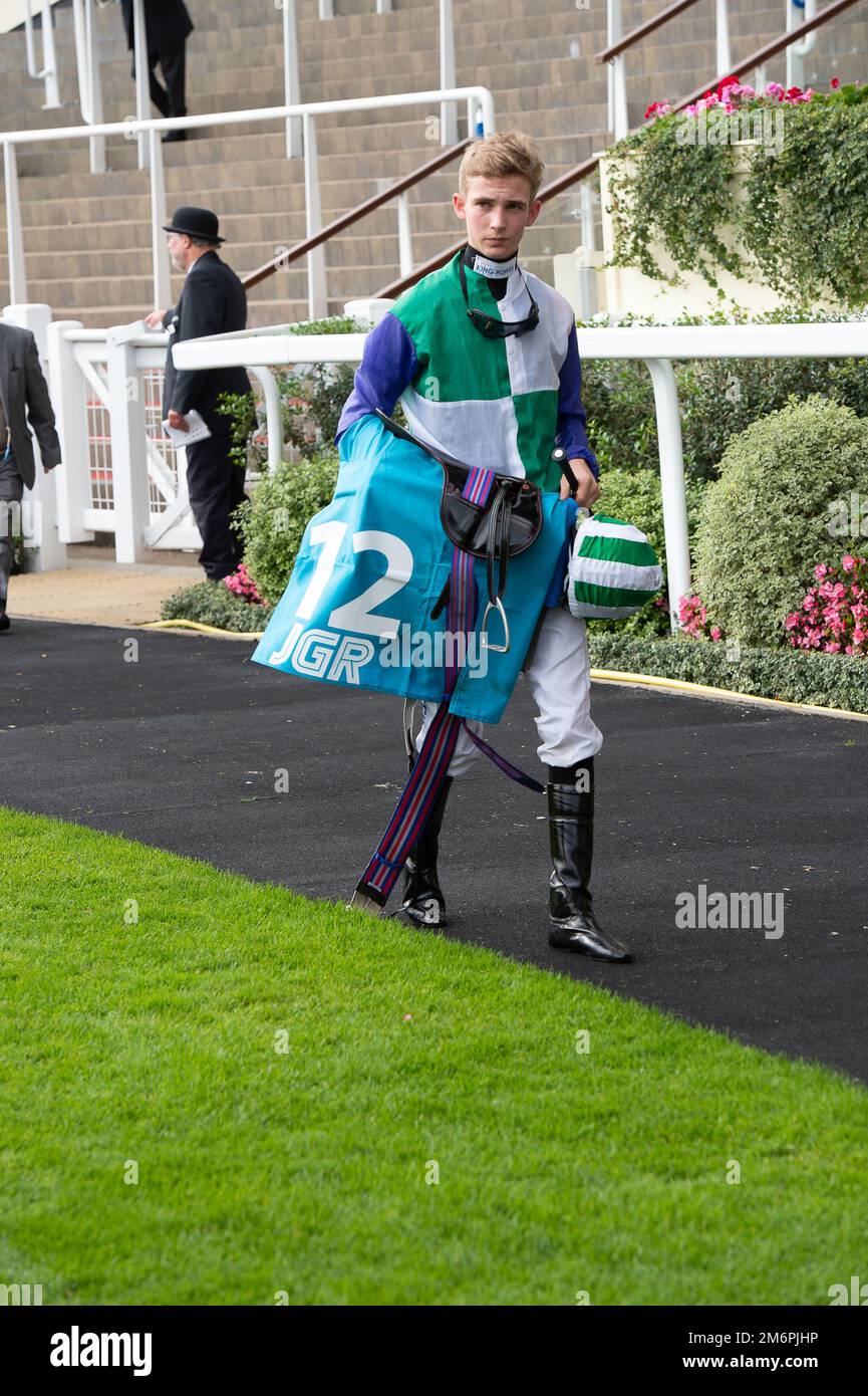 Ascot, Berkshire, Royaume-Uni. 1st octobre 2022. Jockey Harry Davies ...