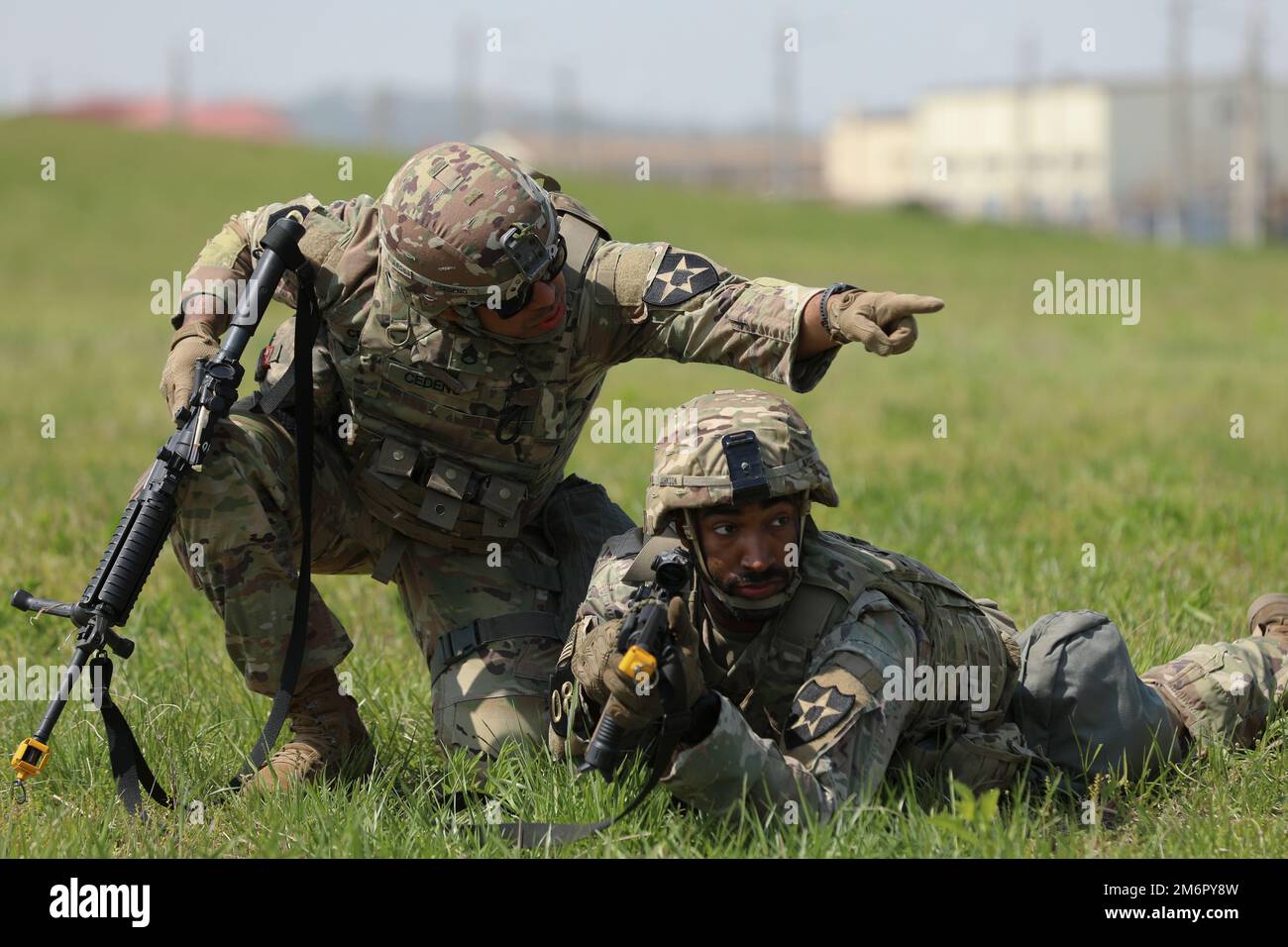 Soldats de la 2nd Infantry Division/ROK-US La division combinée arrive ...
