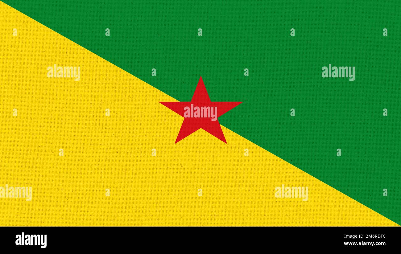 Drapeau de la Guyane française. Symbole officiel de la Guyane française ...