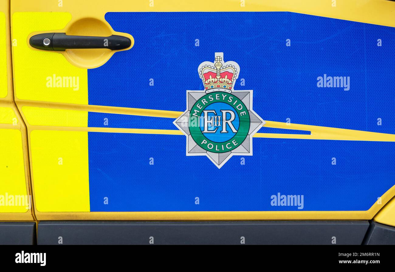 Merseyside police sign Banque de photographies et d’images à haute ...