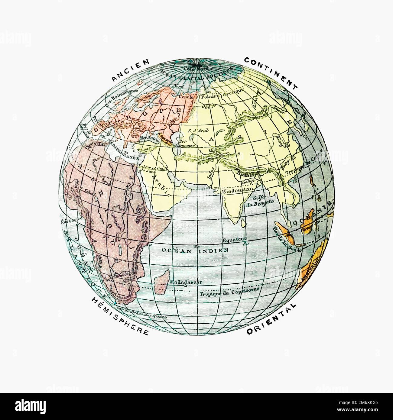 Historical world map Banque d'images vectorielles - Alamy