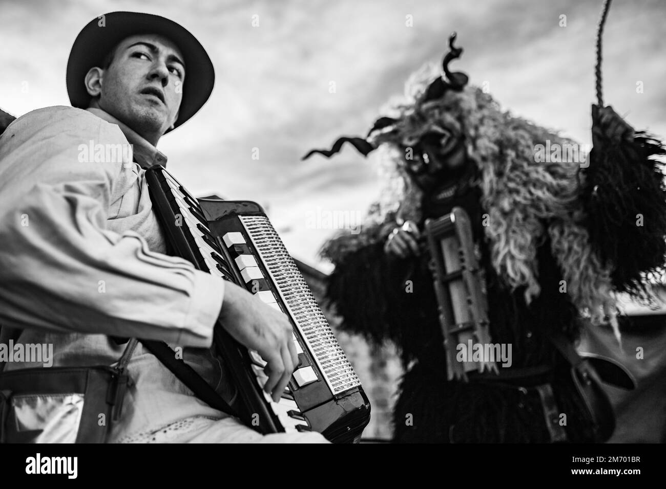 Carnaval de buso Banque d'images noir et blanc - Alamy