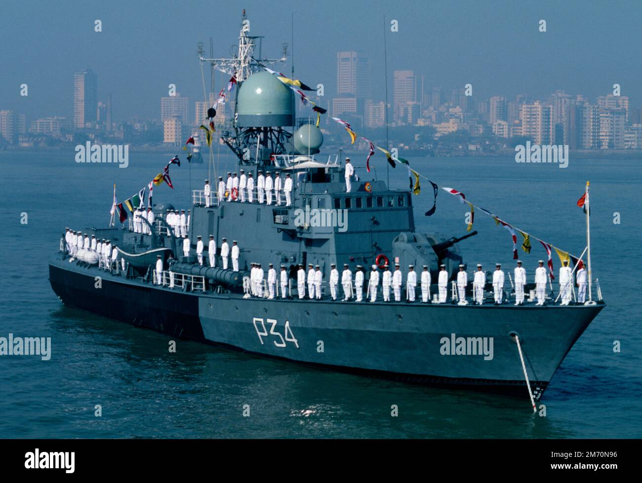 INS Ajay (P34) était une corvette de la classe Abhay, en service avec ...