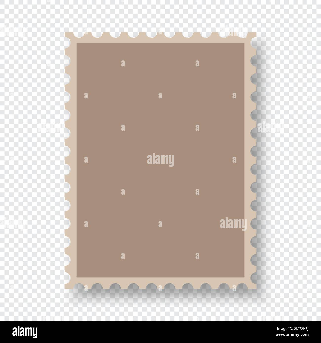 Timbre-poste vierge. Nettoyez le modèle de timbre-poste. Bordure de ...