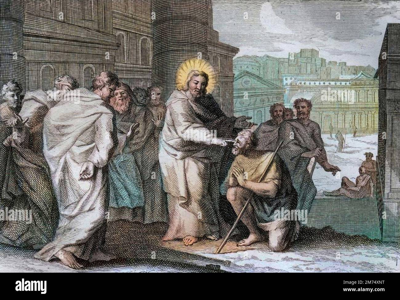 Jesus heals blind Banque de photographies et d’images à haute ...