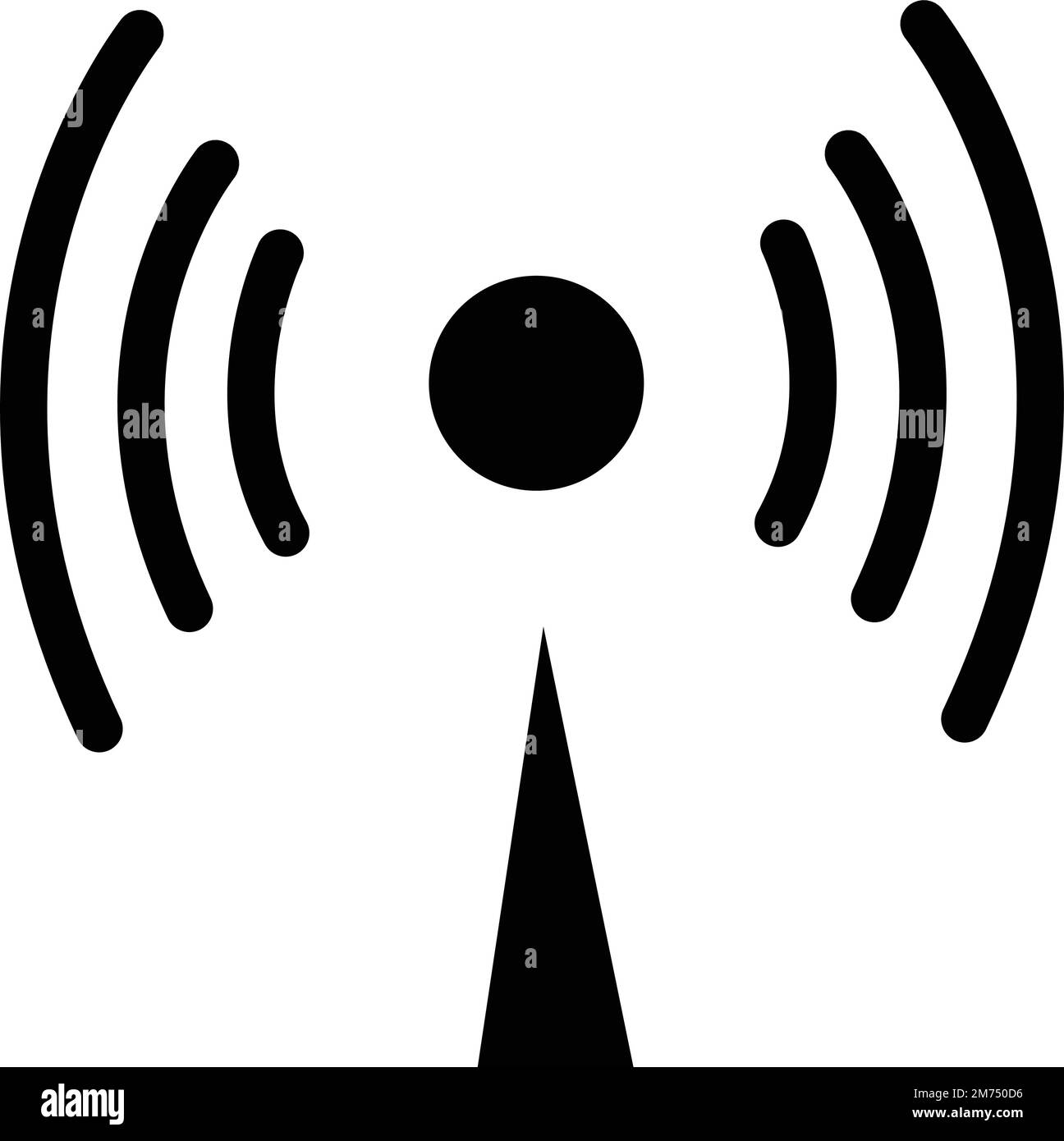 Icône de diffusion, pictogramme de diffusion en direct, illustration ...