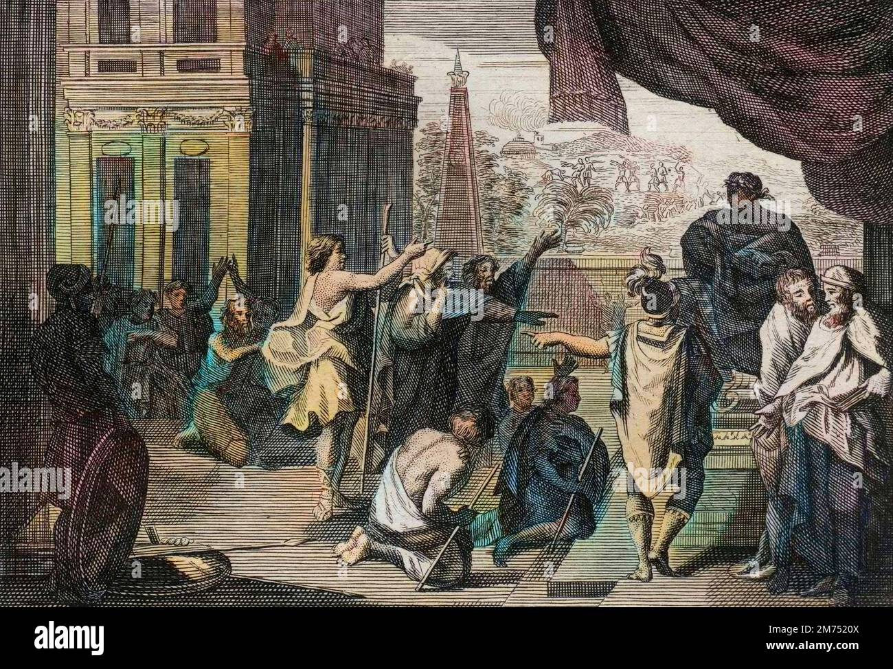 Bible par le Sieur de Royaumont, ancien Testament : Moise devant ...