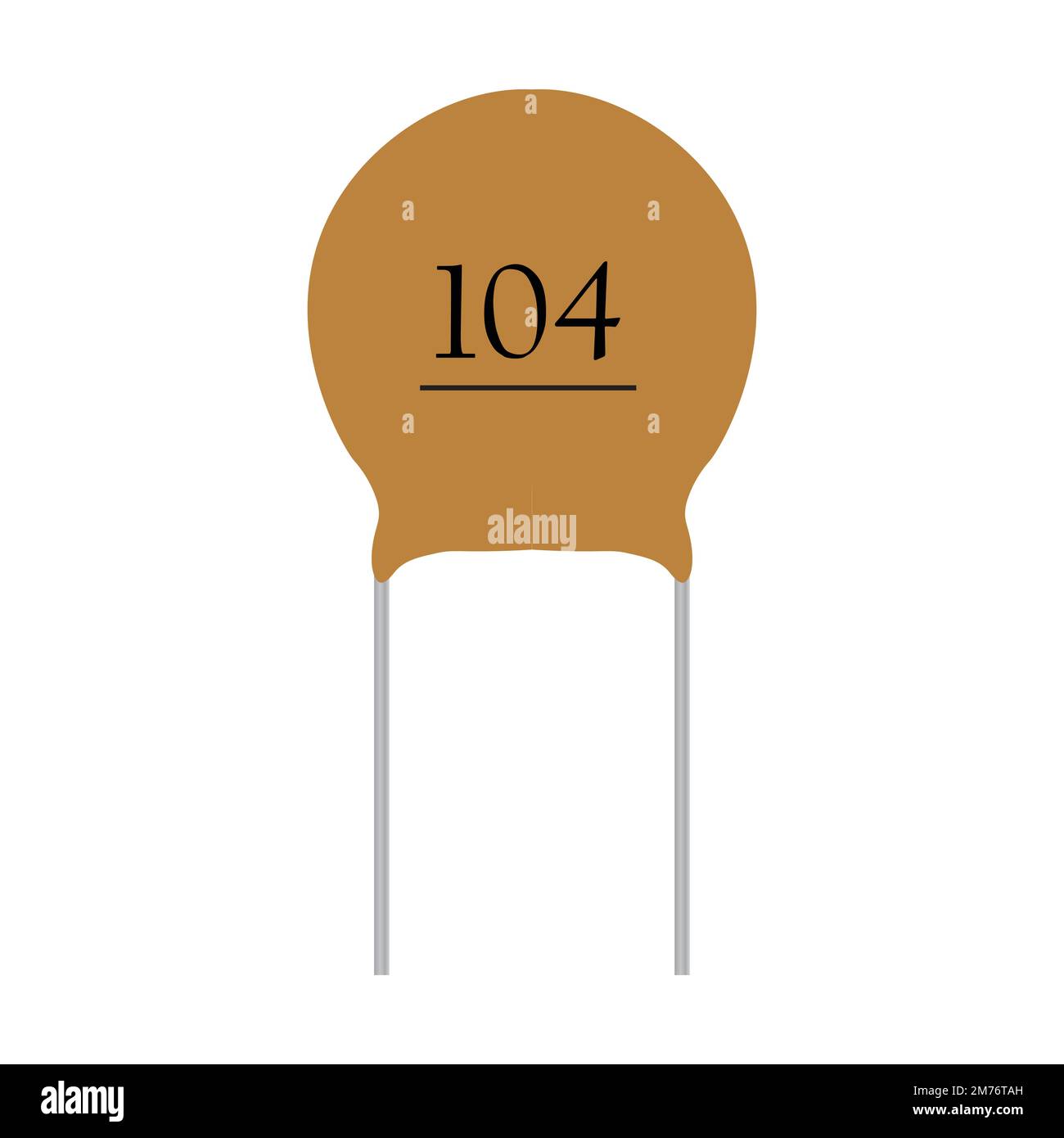 Capacitor condenser electronic Banque d'images vectorielles - Alamy