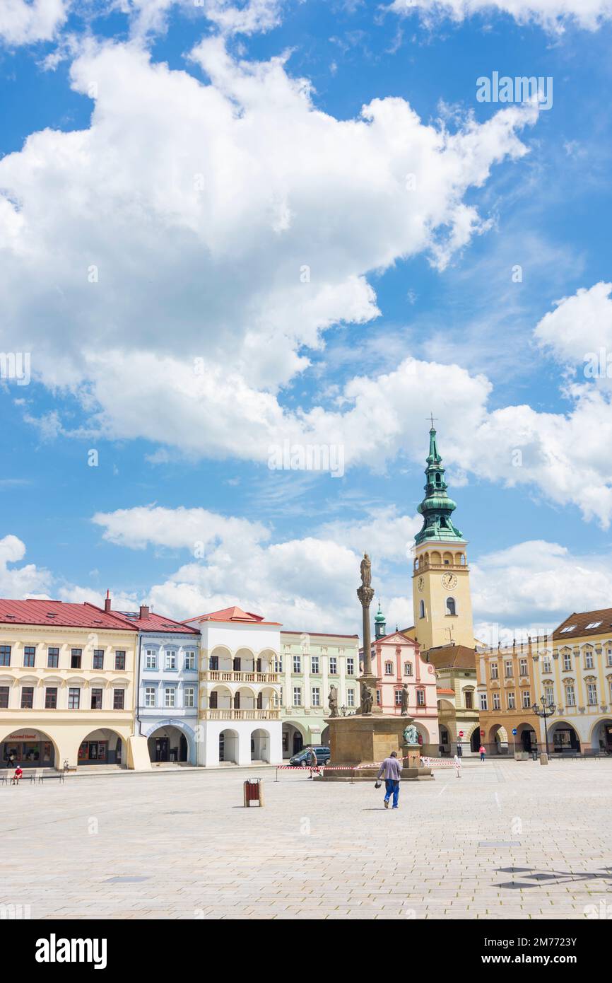 Novy Jicin (Neu Titschein, Neutitschein): Place Masarykovo avec la ...