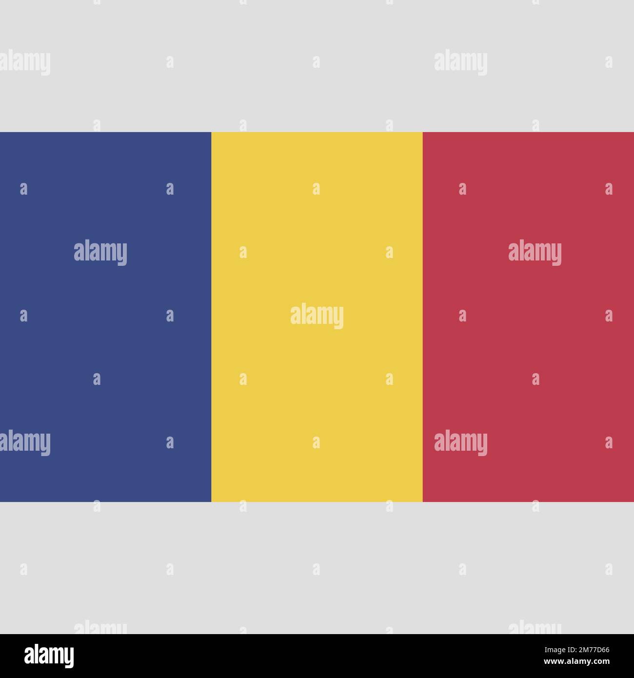 Drapeau vectoriel de la Roumanie. Dimensions précises et couleurs ...