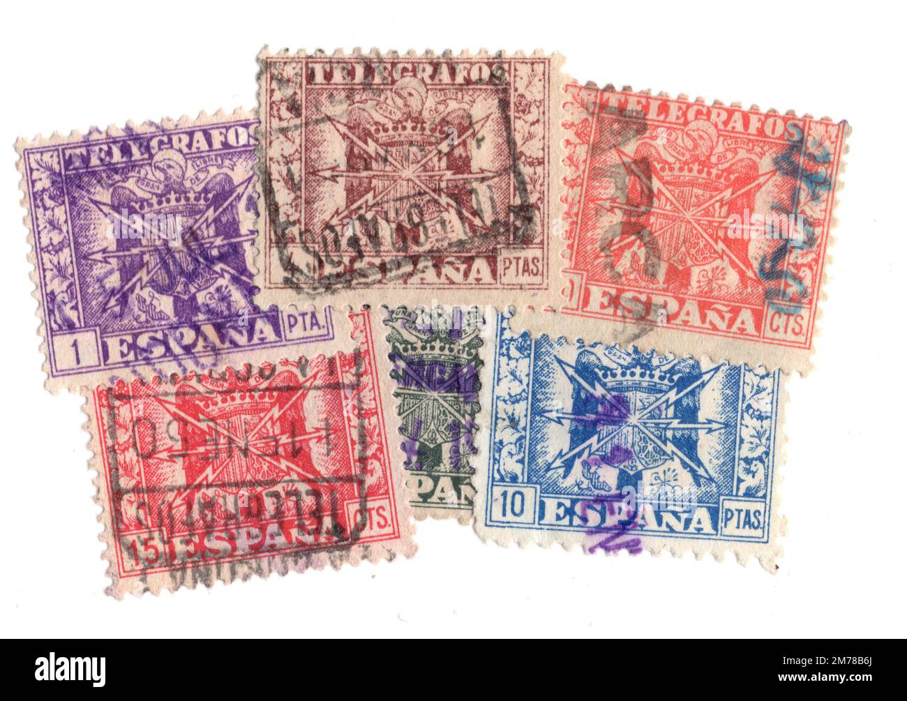 Spain stamp postage Banque de photographies et d’images à haute ...