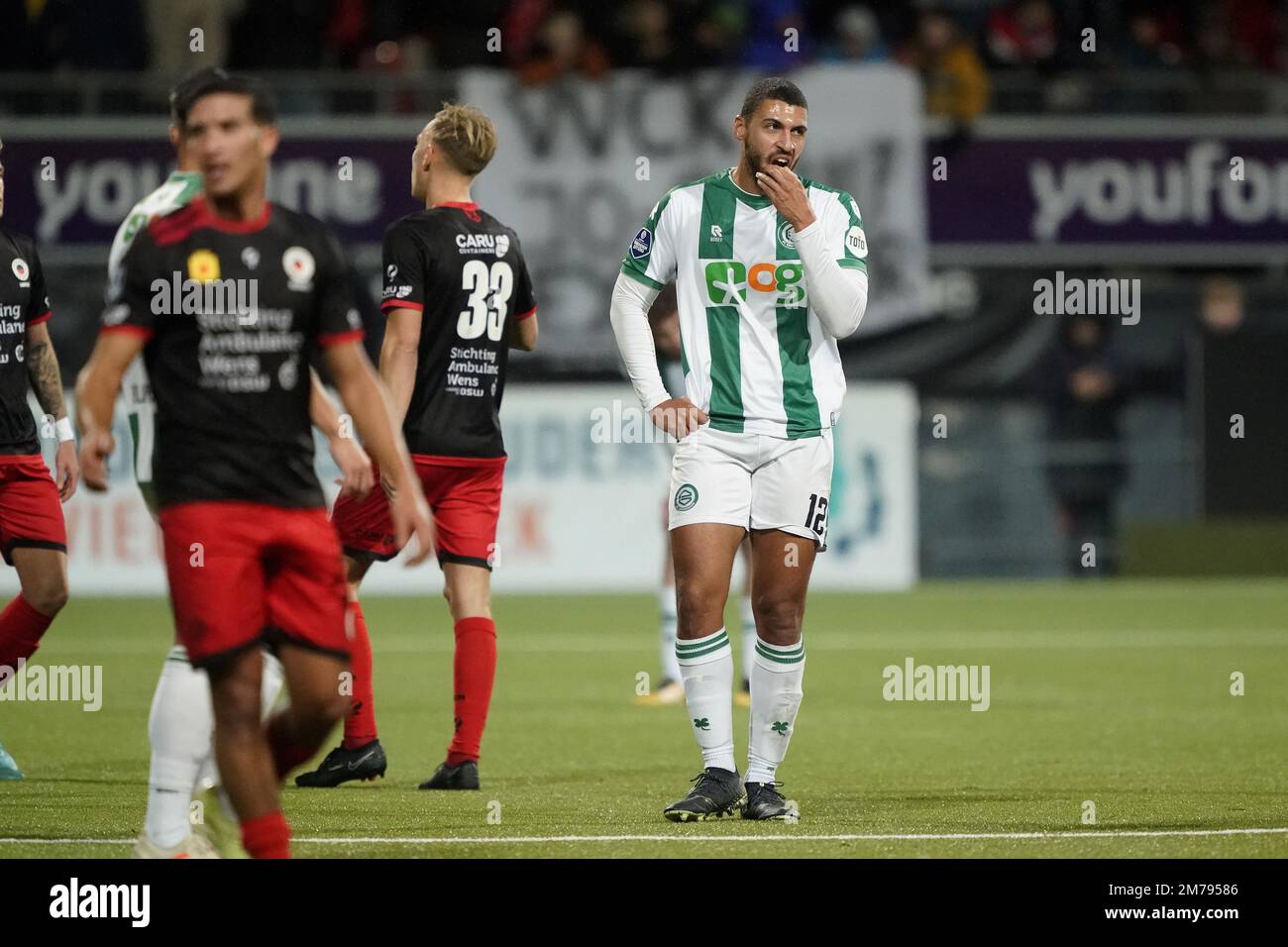 ROTTERDAM - Radinio Balker du FC Groningen lors du match de première ...
