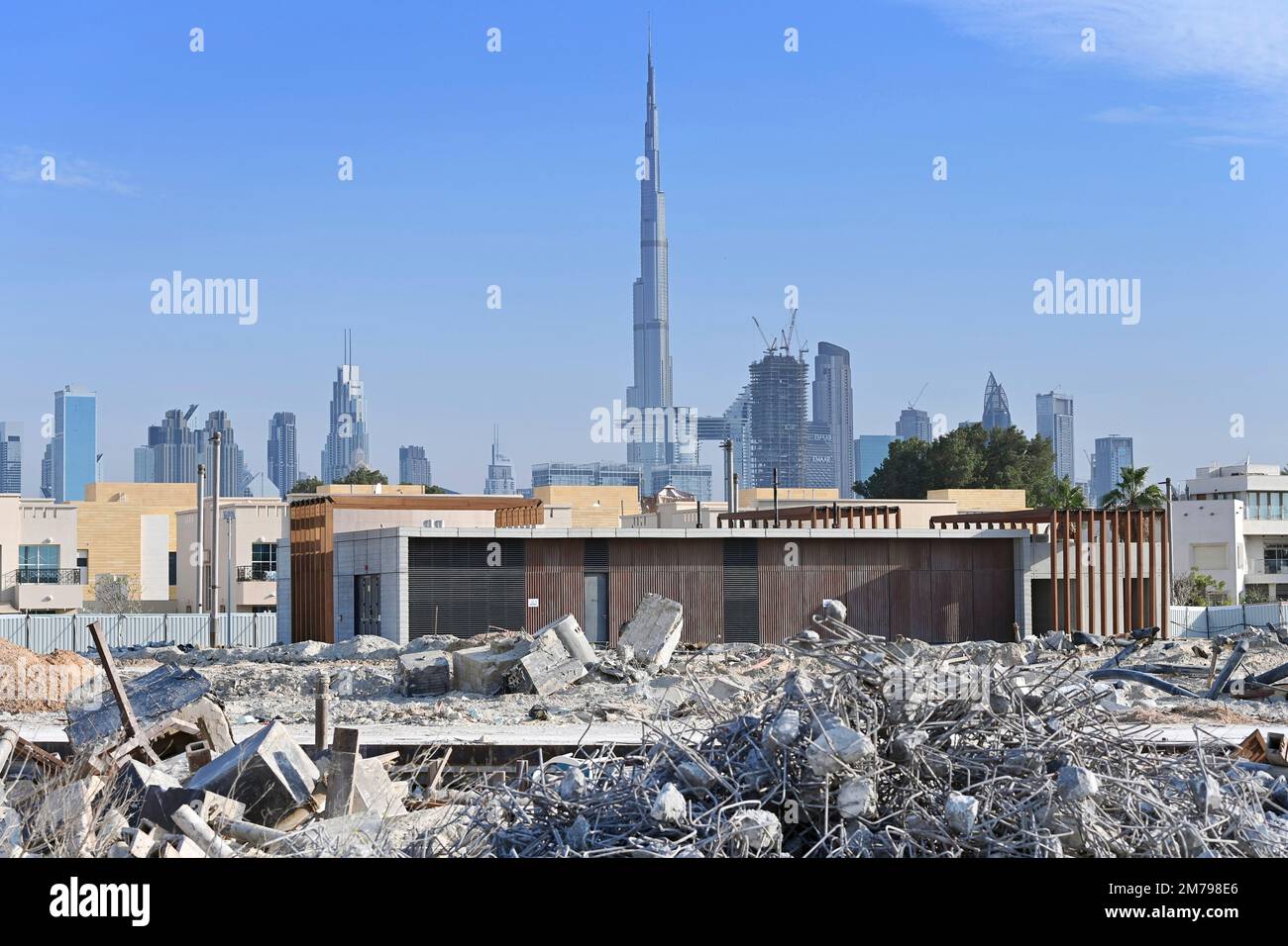 Travaux de démolition, chantier de construction, chantier de ...