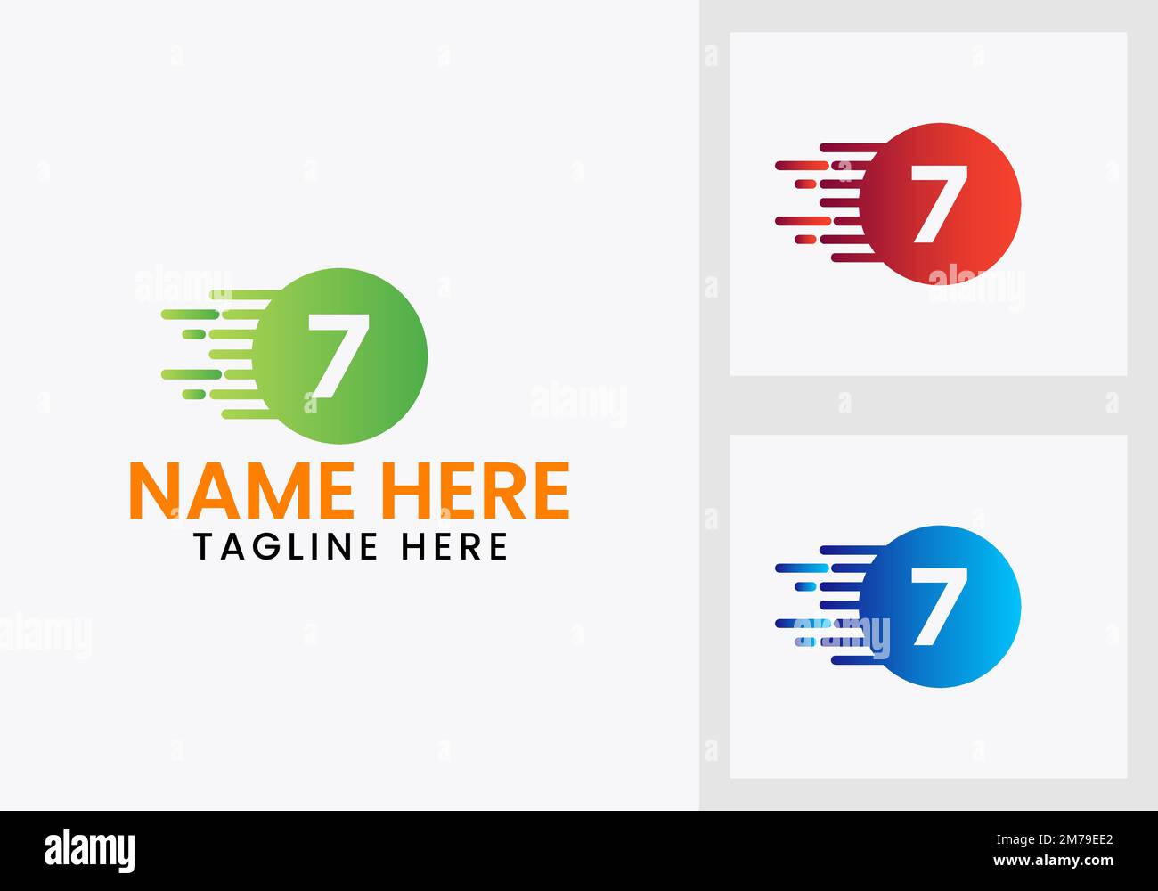 Modèle de logo technologique Letter 7. Logo moderne symbole Image ...