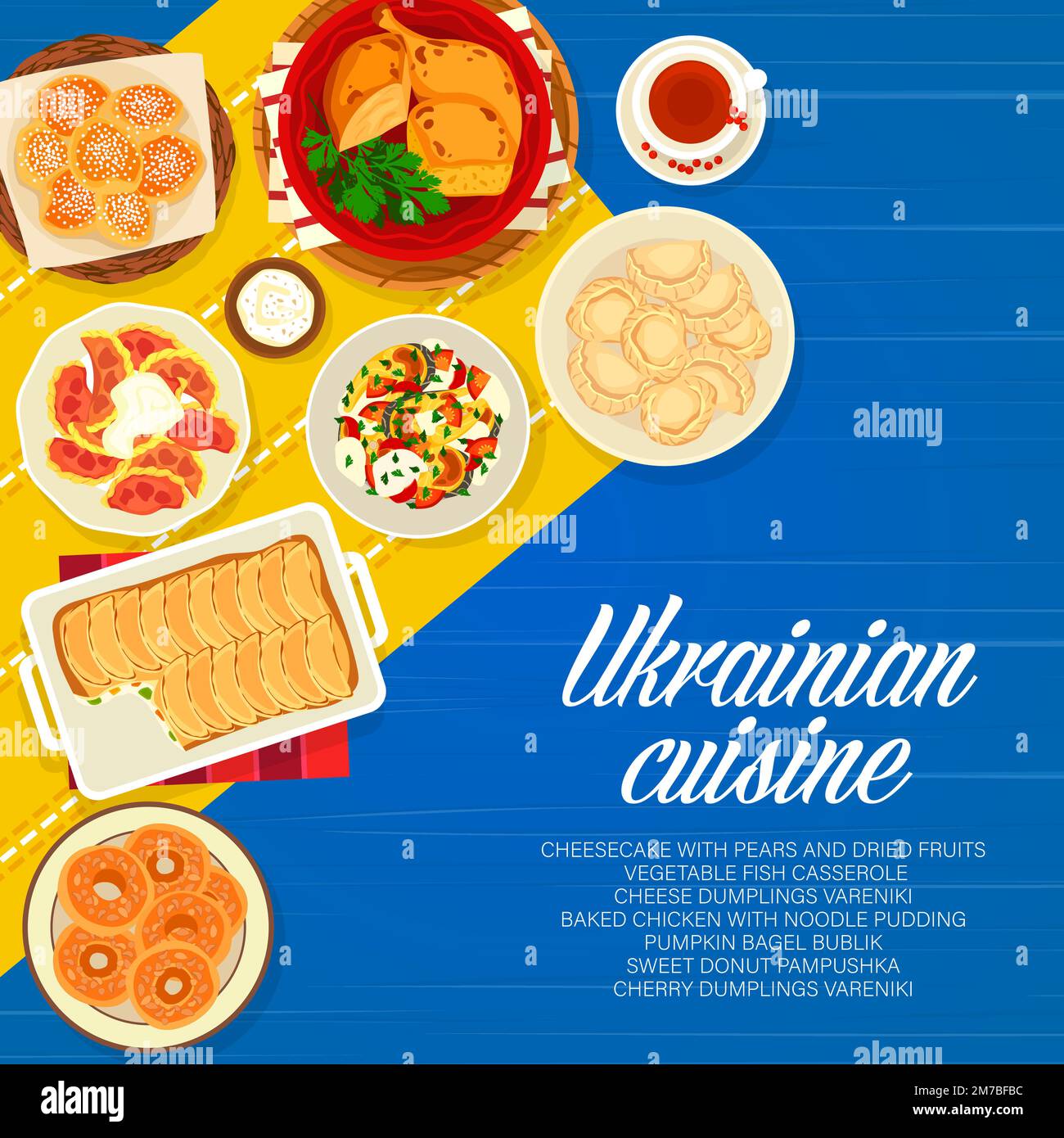 Le menu de cuisine ukrainienne comprend des plats traditionnels de l ...