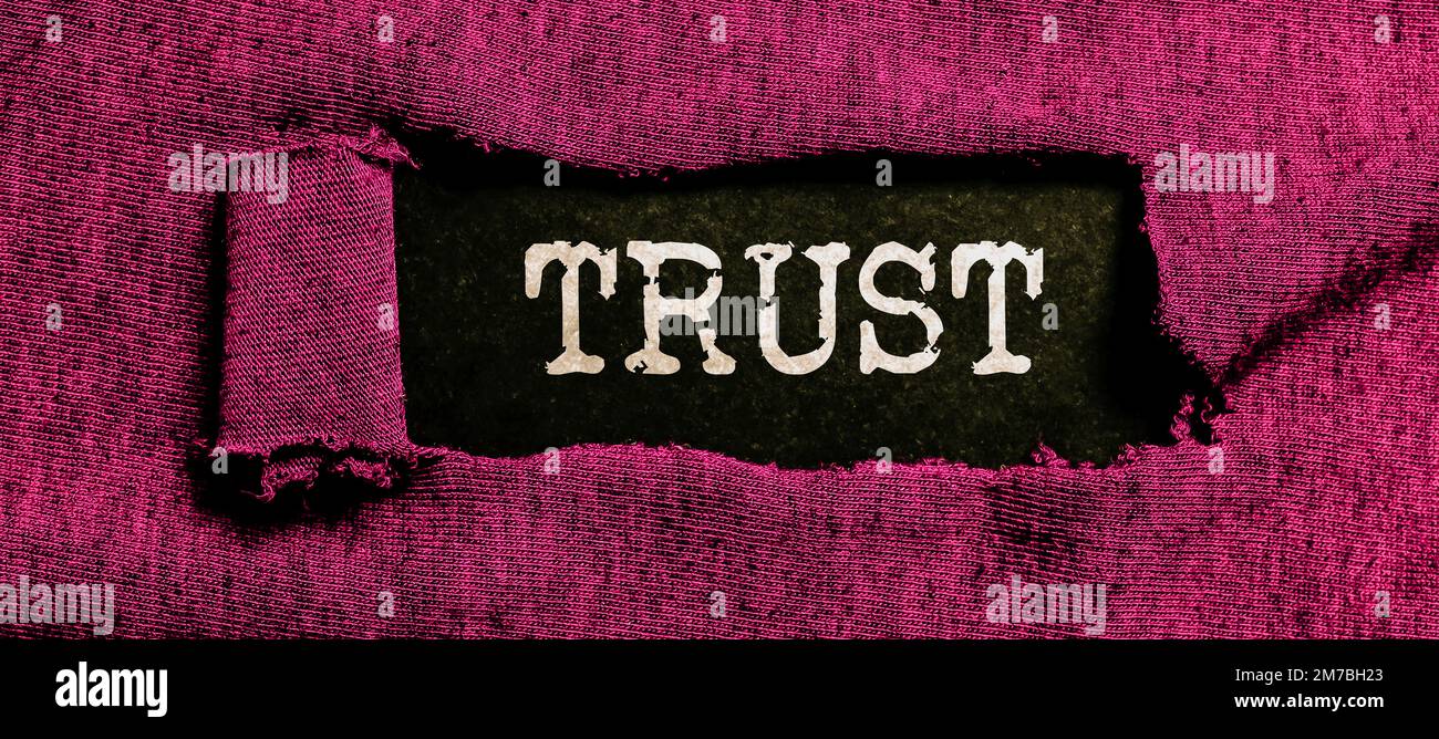 Confiance en l'écriture manuscrite. Concept signifiant ferme croyance ...