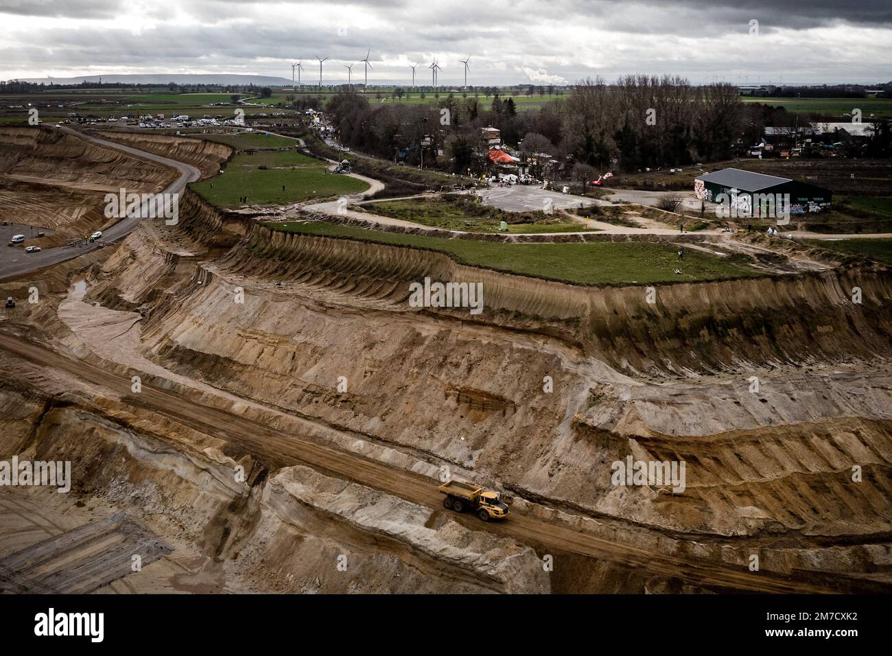 Lutzerath, Erkelenz, Allemagne. 09th janvier 2023. LÜTZERATH - Une ...