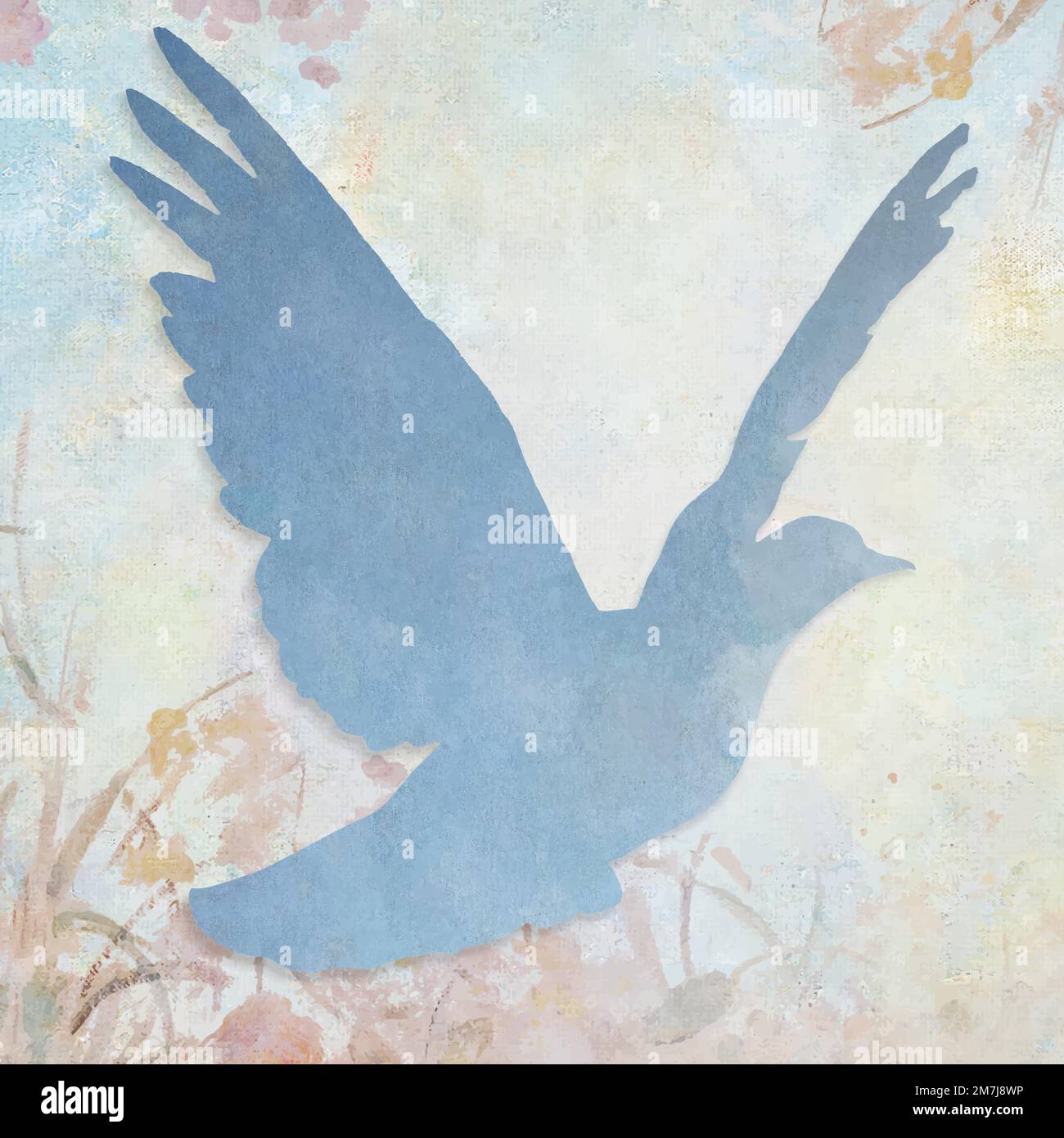 Colombe bleue Banque d'images vectorielles - Alamy