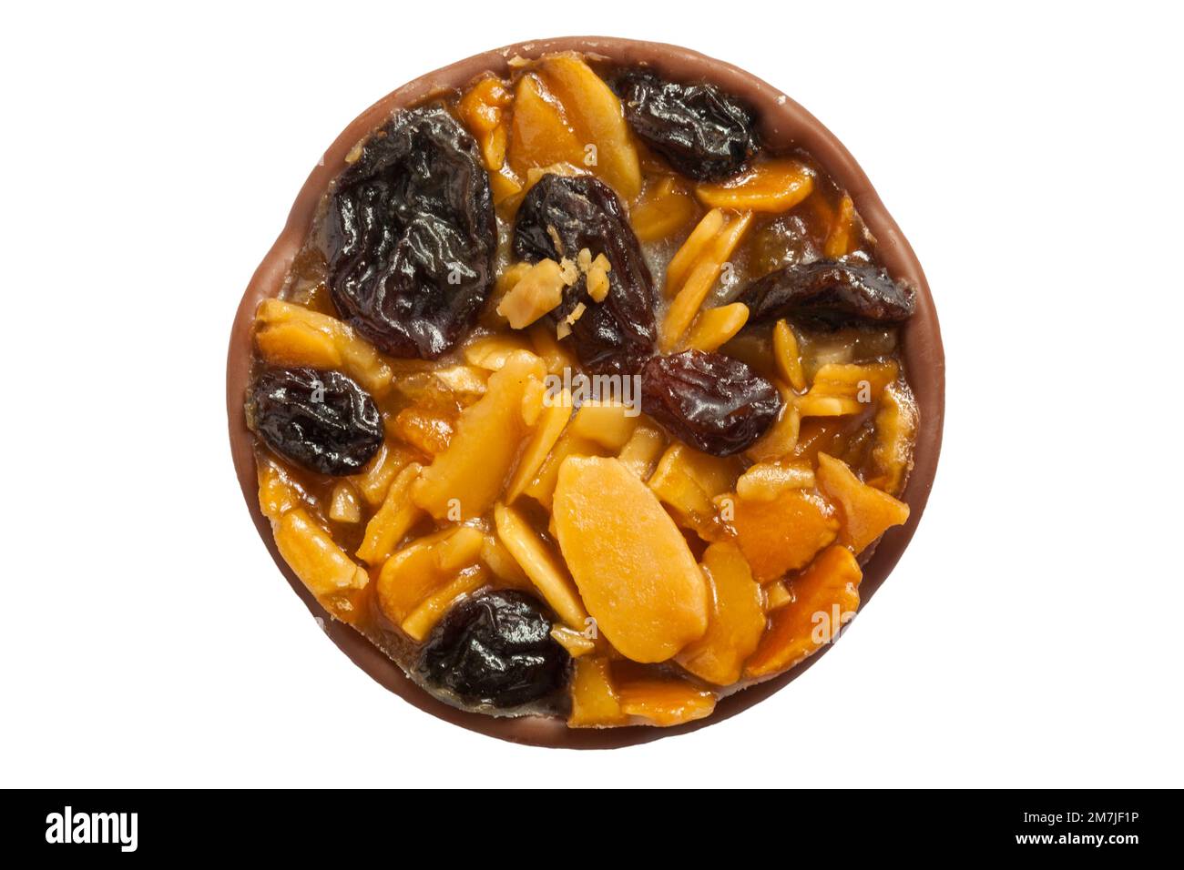 Chocolat au lait Florentines de Waitrose florentine isolées sur fond ...
